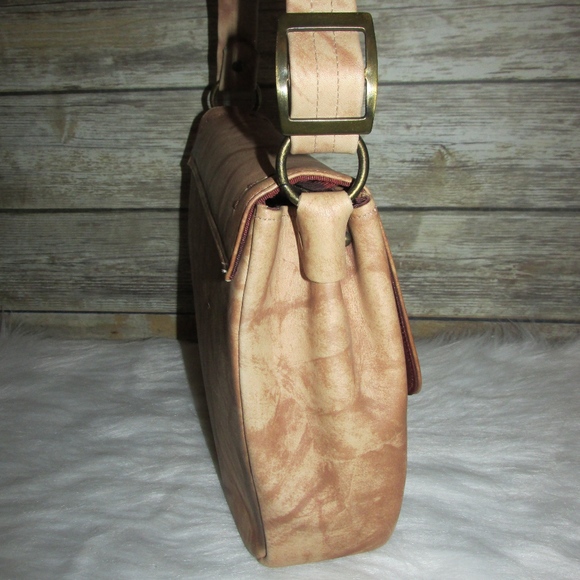 Casual Justin | Bags | Vintage Casual Justin Brown Leather Shoulder Bag ...